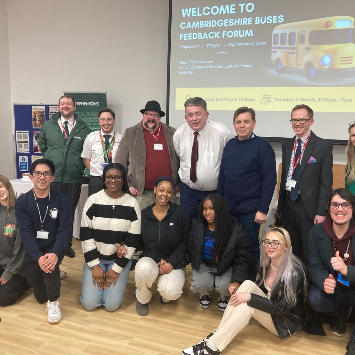 Long Road Sixth Form College - Major transport companies and Mayor of ...